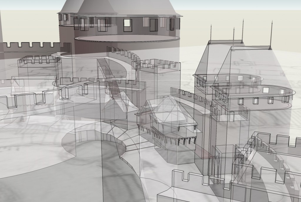 Making a medieval town and castle in Sketchup – Picture the Past